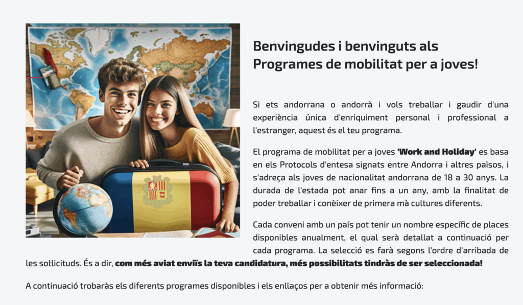 El Canadà és el país més escollit per fer un Work & Holiday - Andorra ...
